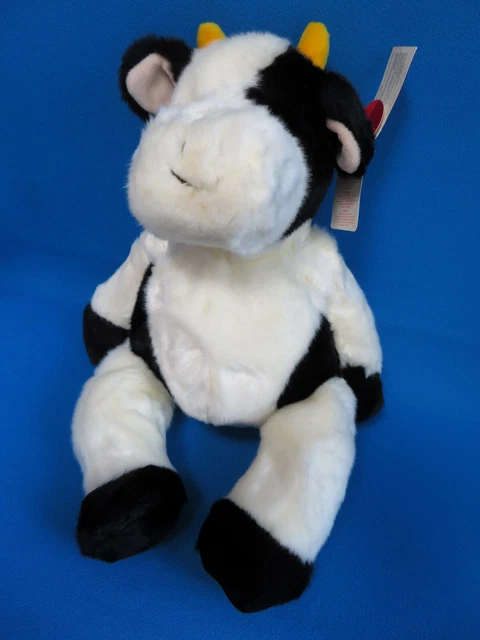 LARGE 15& TALL HOLSTEIN COW 🐄 JANGLES plush SOFT TOY vache * RUSS ...