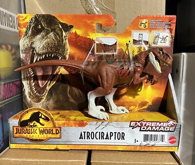 JURASSIC WORLD DOMINION Extreme Damage Dinosaur Atrociraptor Tiger ...