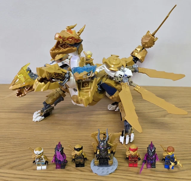 LEGO NINJAGO LLOYD'S Golden Ultra Dragon 71774 No Instructions Box 98% ...
