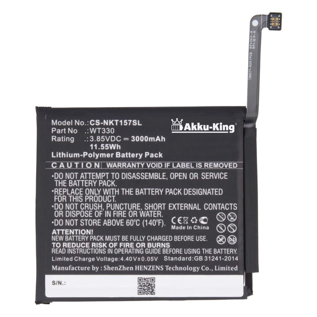 AKKU FÜR NOKIA 4.2 TA-1150 TA-1157 - ersetzt WT330 - 3000mAh Li-Polymer Battery EUR 13,99 ...