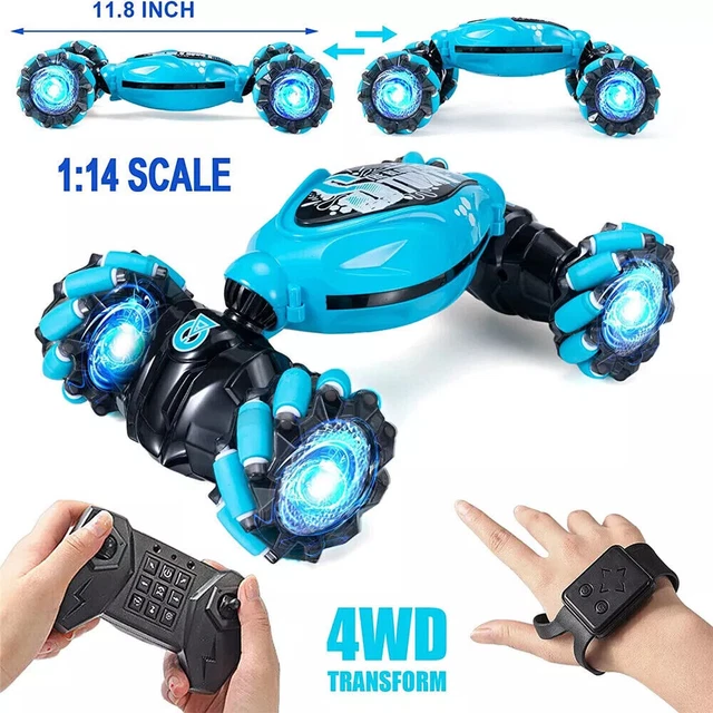 4WD RC STUNT Car Remote Control Off-Road Gesture Sensing Double Sided ...