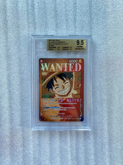 ONE PIECE TCG Luffy Alt Art Wanted OP03 Pillars of Strength PSA BGS ...