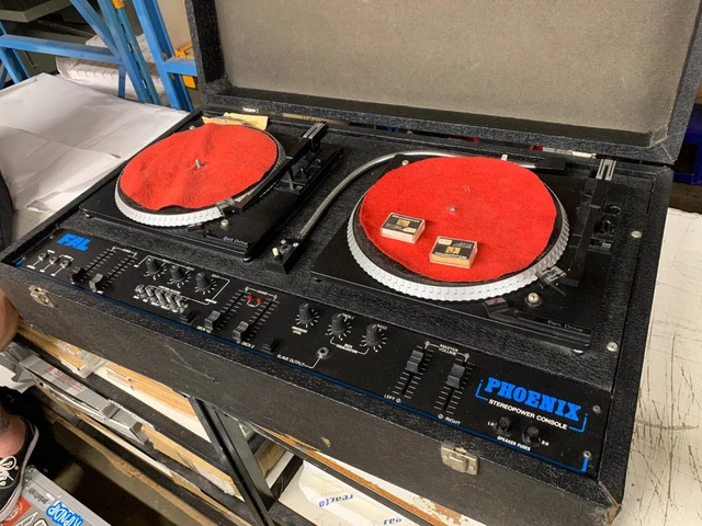 LINEAR DISCO DECKS Vinyl Twin Decks FAL Turntables Vintage Retro ...