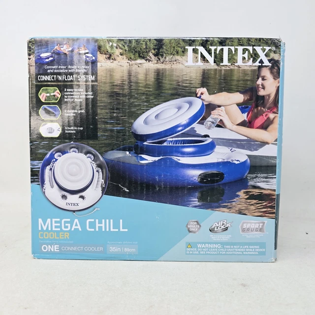 INTEX MEGA CHILL Swimming Pool Inflatable Floating 24 Can Beverage ...