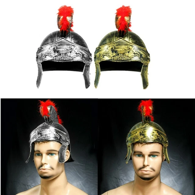 HELMET MEDIEVAL ARMOUR King Roman Plastic_Crested Samurai Hat Spartan ...