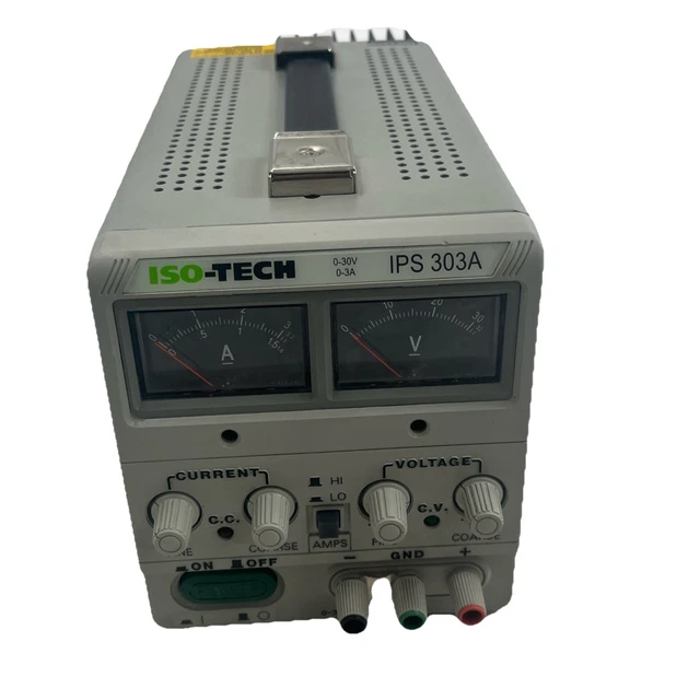 ISO-TECH IPS 303A Bench Power Supply 0-30V 0-3A 160W Used & Working Vat ...