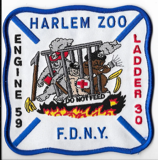 NEW YORK FIRE Department (FDNY) Engine 59/Ladder 30 Harlem Zoo Patch £6 ...