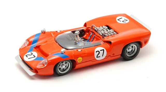MINIATURE VOITURE AUTO 1:43 Best Model Lola T 70 Spyder N.27 7th pour ...