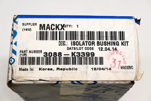MACK 3088-K3399 ISOLATOR Bushing Kit NOS $67.33 - PicClick AU