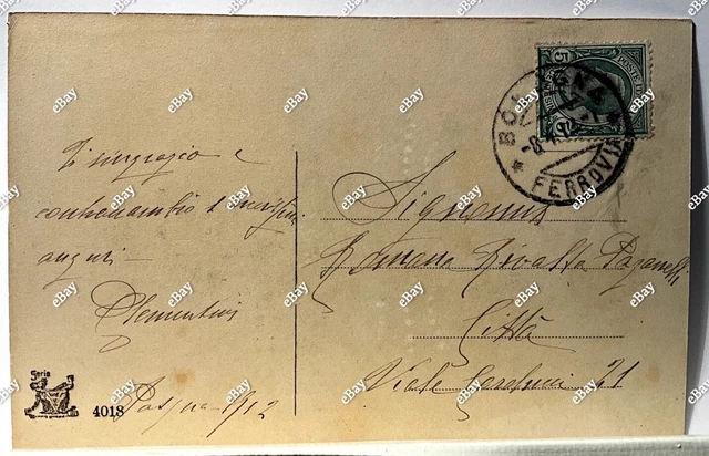 CARTOLINA ART DECO donnina lady donna illustratore artist viaggiata EUR ...