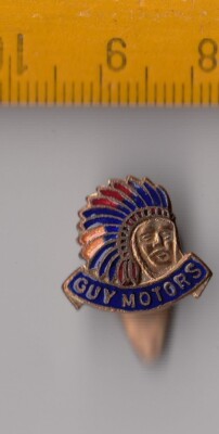 VINTAGE ENAMEL GUY Motors Truck Lorry Logo buttonhole lapel badge £9.95 ...