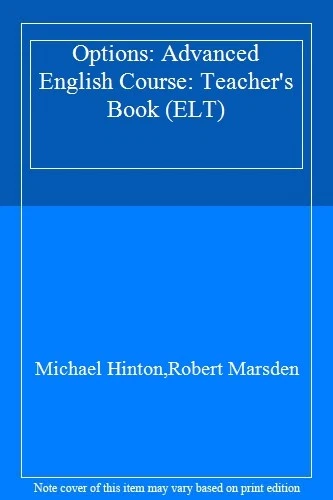 Options Advanced English Course Teachers Book Elt By Michae Eur 59 71 Picclick Fr