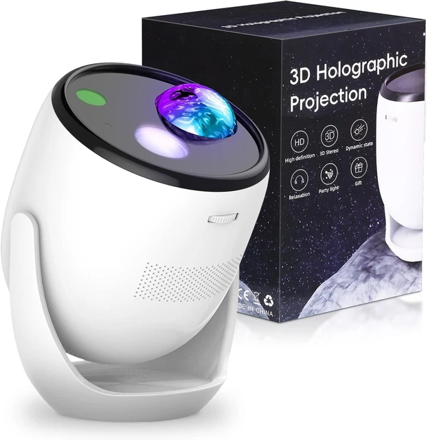 3D GALAXY STAR Projector Bluetooth White Noise 99+ Effects Ceiling £269 ...