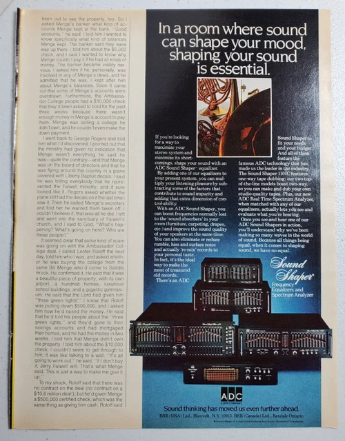VINTAGE ADC SOUND shaper Magazine Ad $13.50 - PicClick