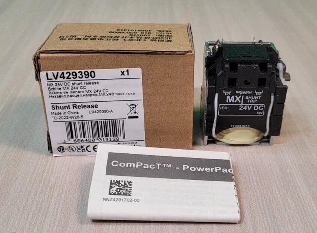 SCHNEIDER ELECTRIC PUISSANCE Disjoncteur Shunt Voyage Sortie 24VDC ...