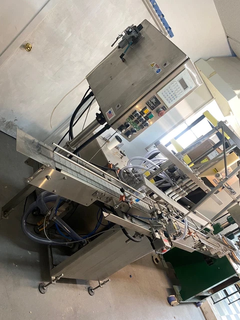 4-HEAD INLINE OVERFLOW Bottle Filler with Conveyor (Fully refurb'd 2021 ...