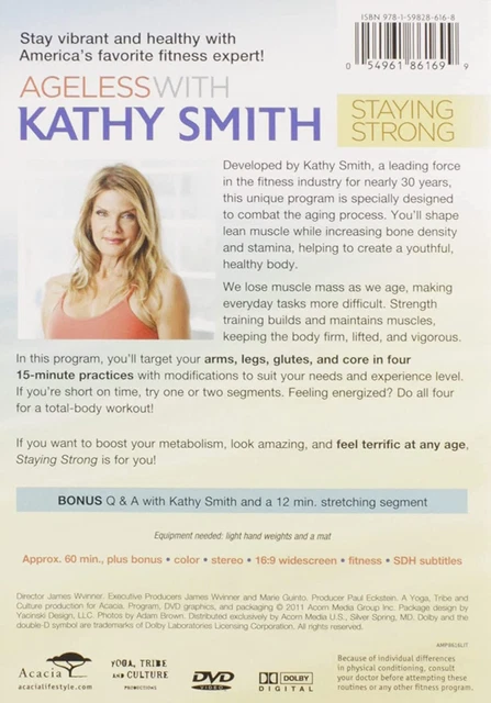 AGELESS WITH KATHY SMITH: STAYING STRONG (DVD) Kathy Smith EUR 22,61 ...