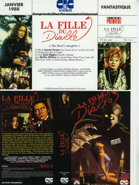 JAQUETTE VIDEO FICHE TECHNIQUE( sans vhs)-LA FILLE DU DIABLE-CIC EUR 2 ... JAQUETTE VIDEO FICHE TECHNIQUE( sans vhs)-LA FILLE DU DIABLE-CIC EUR 2 ...