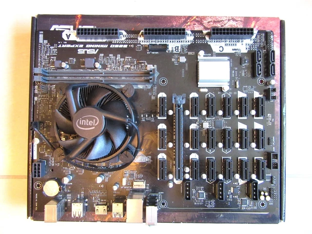 ASUS B250 MINING Expert 19x PCI-e GPU + Intel Core i5-6500T 2.50GHz BTC ...