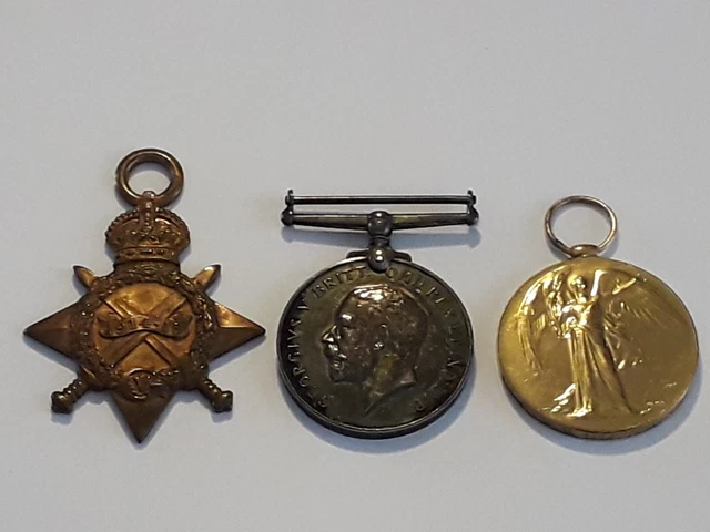 WW1 1914-15 STAR Medal Trio awarded to 43588 PTE. H.TURNER R.A.M.C. Lot #532 £71.46 - PicClick UK