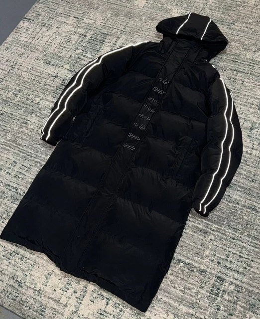 TRAPSTAR IRONGATE OVERSIZED Hooded Down Long Puffer Jacket Black Medium ...