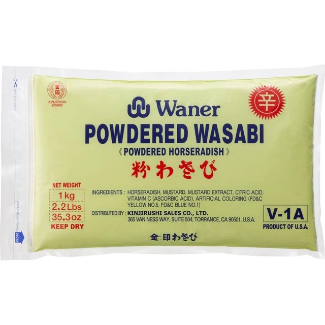 KINJIRUSHI WASABI POWDER 1kg 2.2 lbs Bulk Strong Spicy Flavor £48.77 ...