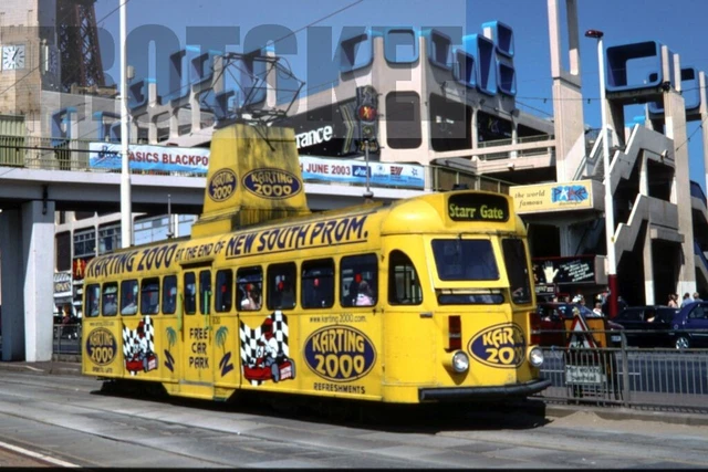 35MM SLIDE BLACKPOOL Transport Single Decker Tram Strassenbahn 630 2003 Original £4.99 - PicClick UK
