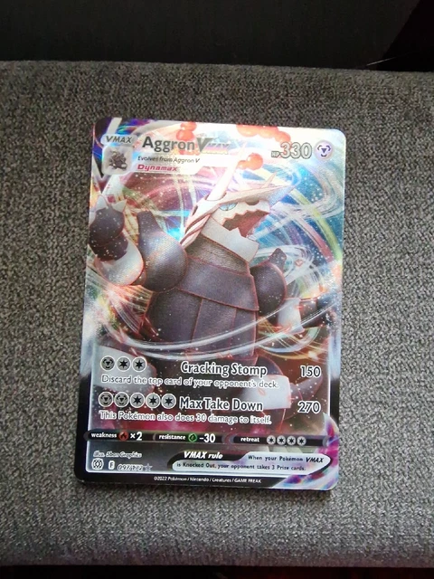 POKEMON BRILLIANT STARS Aggron Vmax Full Art Near Mint 097/172 £1.90 ...