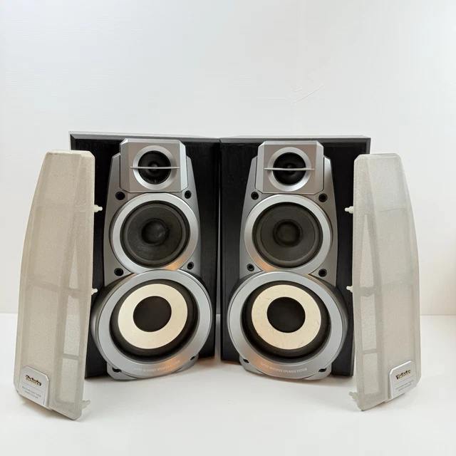 TECHNICS SB-DV290 3-WAY Bi-Wire 60- 120 Watt Speakers Great Sound Retro ...