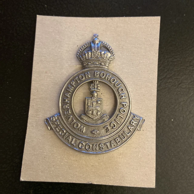 OBSOLETE WOLVERHAMPTON BOROUGH Police Special Constabulary Cap Badge ...