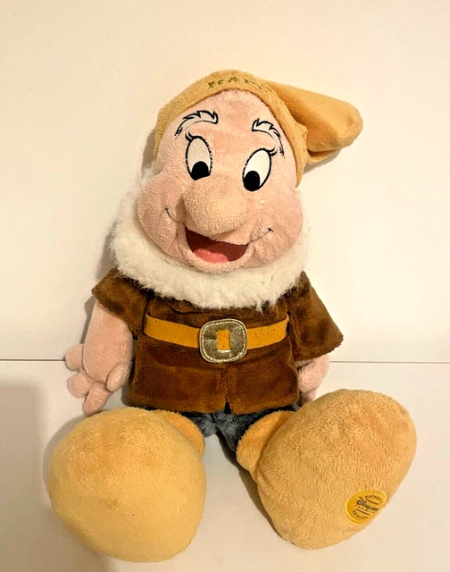 'HAPPY' DWARF PLUSH Soft Toy Snow White the seven dwarfs.Disney Store £ ...