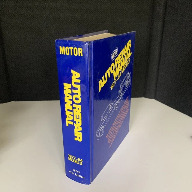 1977-1984 MOTOR AUTO Repair Manual 47th Edition US Car Auto Service ...