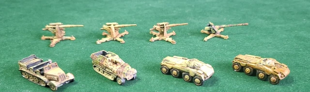 SKYTREX 1/200 SCALE WW2 German Sd.Kfz Cars + Anti-Tank Guns Metal ...