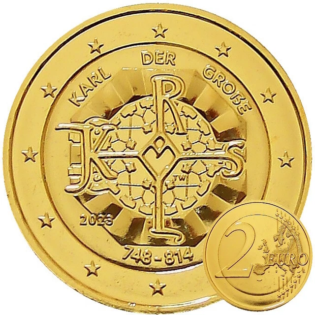 Goldene 2 Euro Münze