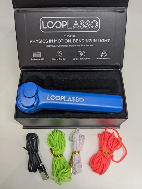 LOOP LASSO® EVO The Original Glow-in-The-Dark String Shooter Toy, UV ...