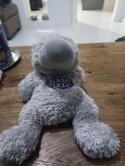 INTELEX SLEEPY BEAR MICROWAVEABLE TEDDY BEAR 12" 30CM PLUSH SOFT TOY ...