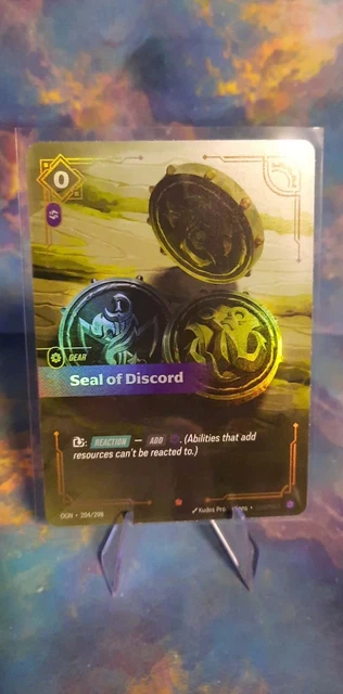 SEAL OF DISCORD - Riftbound: Origins - OGN E 204/298 $54.99 - PicClick CA