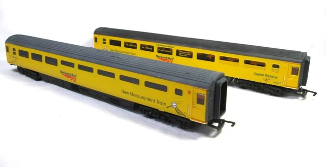 2 X HORNBY Network Rail New Measurement Train BR Mk3 Coaches - OO Gauge ...
