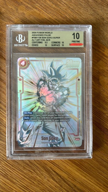 SON GOKU FB01-139 Super Alt Art Foil SCR BGS 10 Fusion World Awakened Pulse EUR 1.500,00 ...