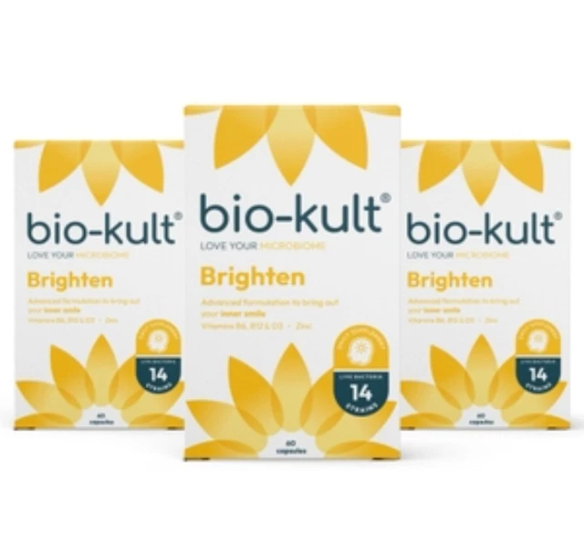 BIO-KULT BRIGHTEN GUT Supplement 90 Day Plan Microbiome Daily ...