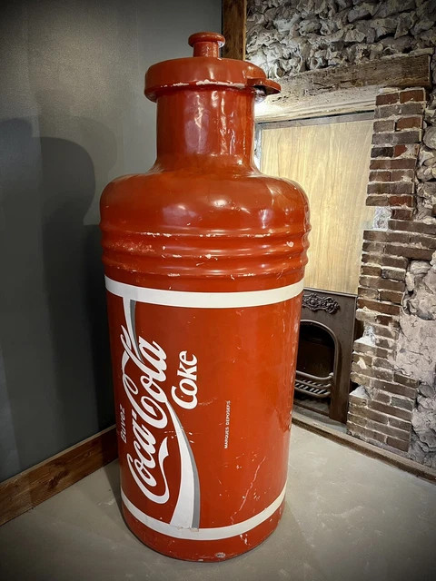 ANCIEN BIDON PUBLICITAIRE Coca-Cola de 2 mètres Tour de France 86 EUR 1 ...