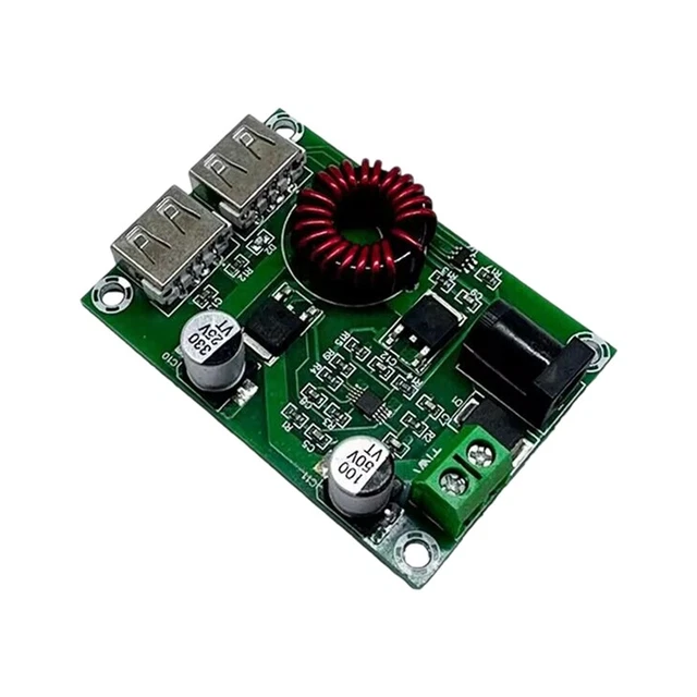 XH-M224 DUAL USB Output Module 5V 6A Voltage Regulator Module Dual 5V ...