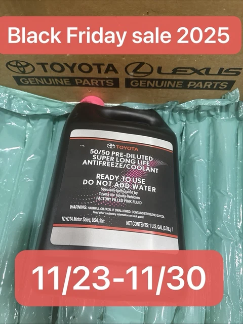 TOYOTA/LEXUS SUPER LONG Life Pink Antifreeze Coolant ,OEM New $49.52 ...