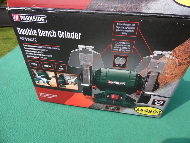 PARKSIDE 200W BENCH Grinder PDoS 200 C2 (New) £32.99 - PicClick UK