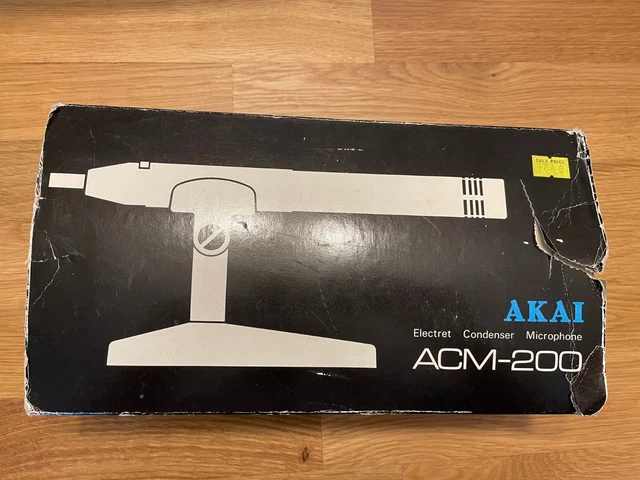 VINTAGE RARE AKAI ACM-200 Electret Condenser Microphone - Excellent $85 ...