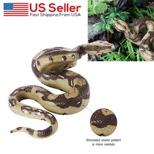 SIMULATION SNAKE TOY Big Snake Model Toy Halloween Tricky Creepy Prank ...