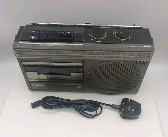 Philips D 7032 Radio Cassette Tape Recorder Boombox Grey Fmmwlw £1495 Picclick Uk