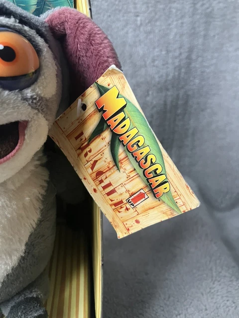 DREAMWORKS MADAGASCAR MAURICE Grey Lemur Soft Plush Bean Toy Gosh ...