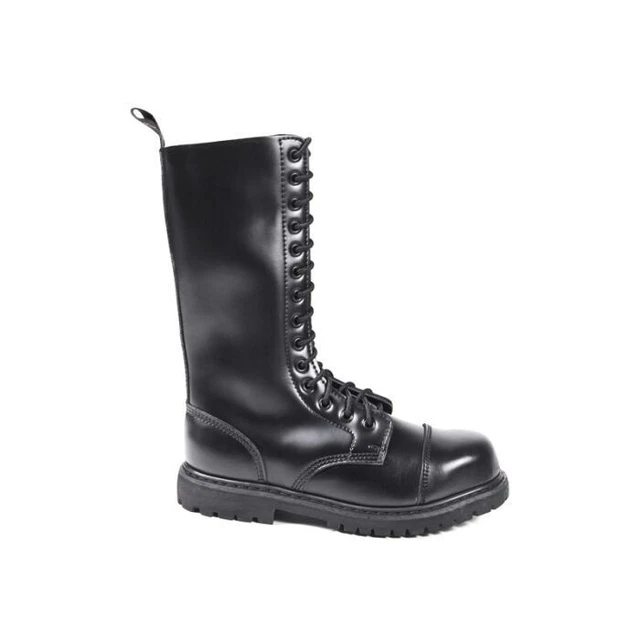 14 LOCH SPRINGERSTIEFEL Boots mit Stahlkappe Gothic Stiefel EUR 49,90 ...