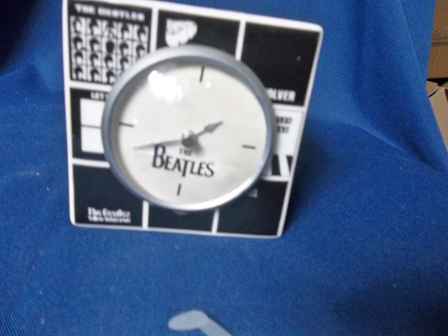 THE BEATLES GENUINE Coalport-Wedgewood Desk Tidy Clock New Battery ...